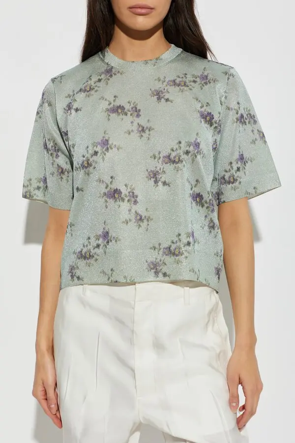GANNI Top With Lurex Thread