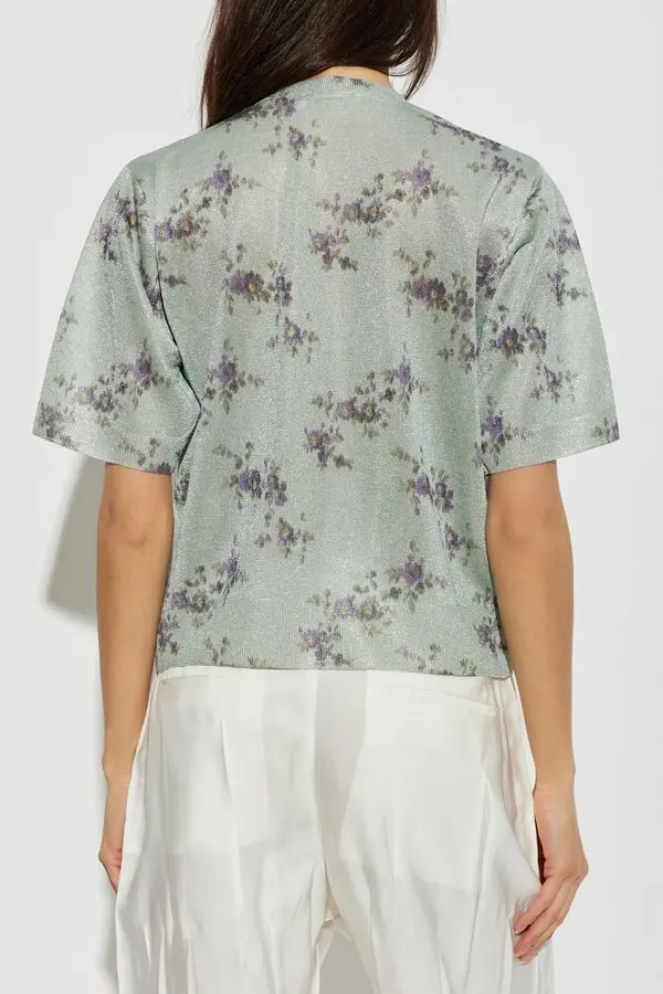 GANNI Top With Lurex Thread