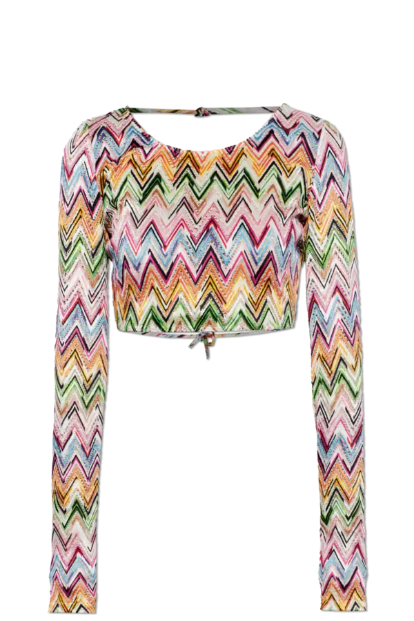 Missoni Short Top With Long Sleeves - Multicolour