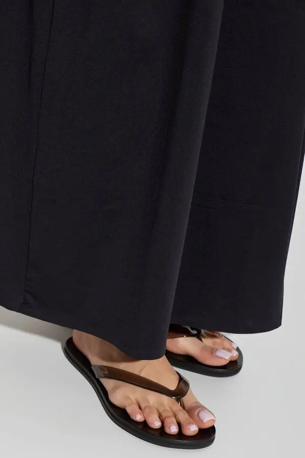 BLACK SUEDE STUDIO Jeli’ Slides - Black