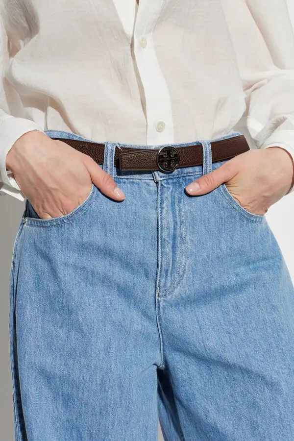 Tory Burch Leather Belt - Brown