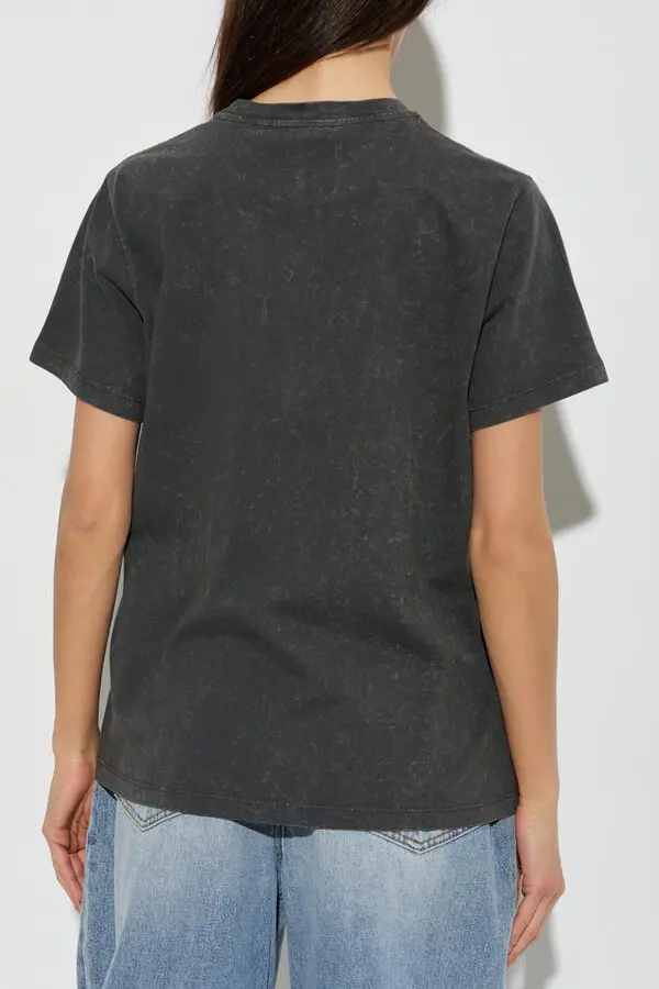 GANNI Printed T-shirt - Grey