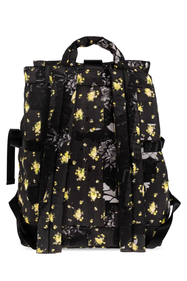 GANNI Floral Motif Backpack - Grey