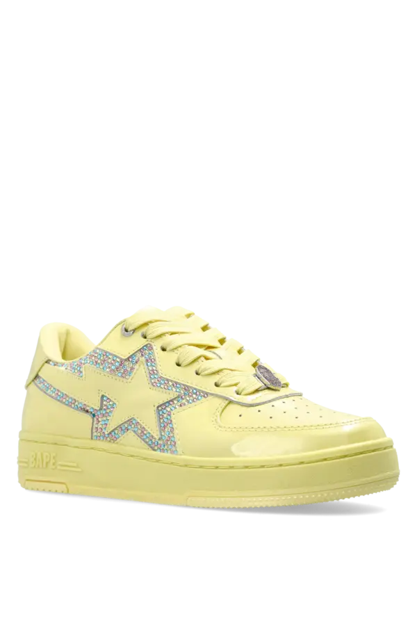 A BATHING APE Logo-embellished Sports Shoes - Yellow