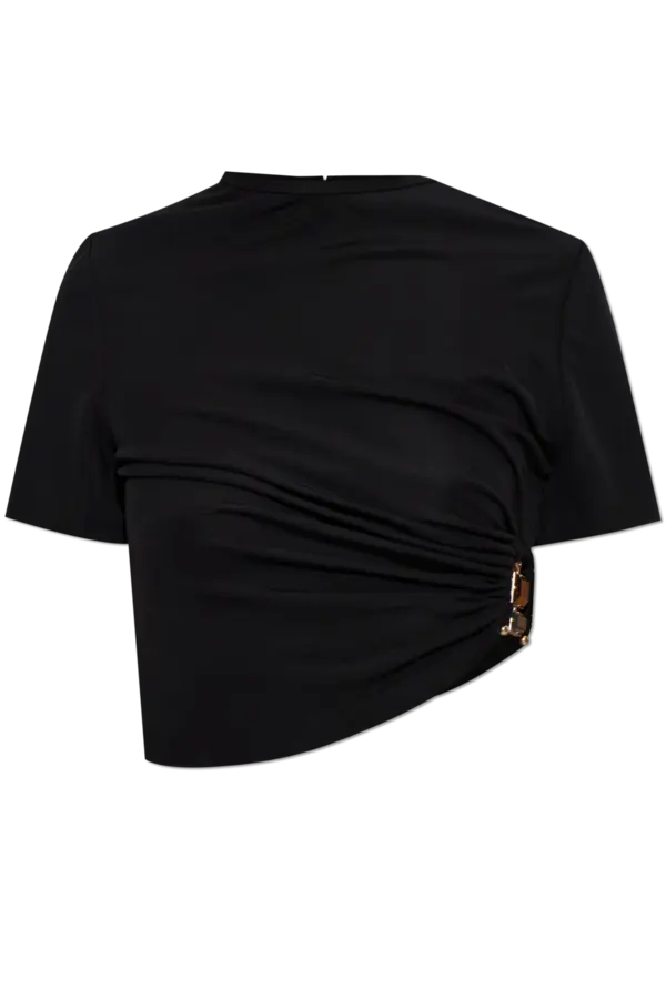 Christopher Esber Bezel Quartz Ruched T-shirt - Black