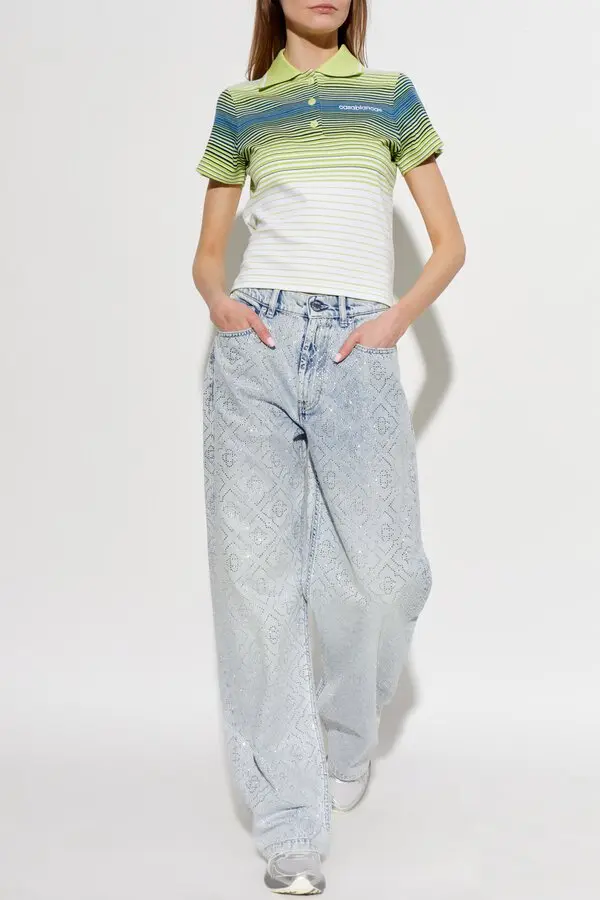 Casablanca Jeans With Shimmering Embellishments