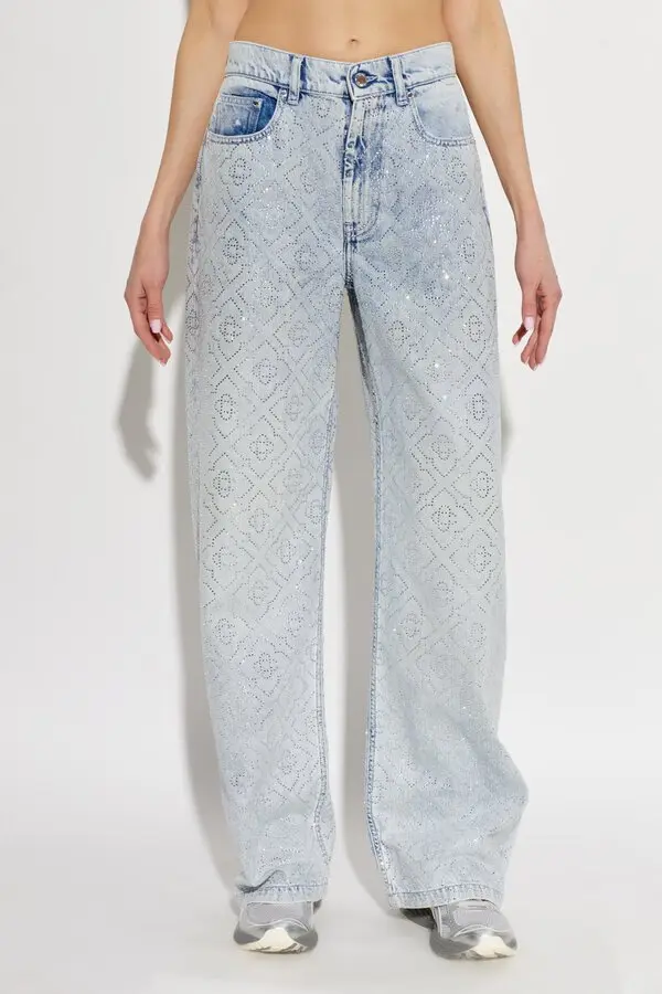 Casablanca Jeans With Shimmering Embellishments