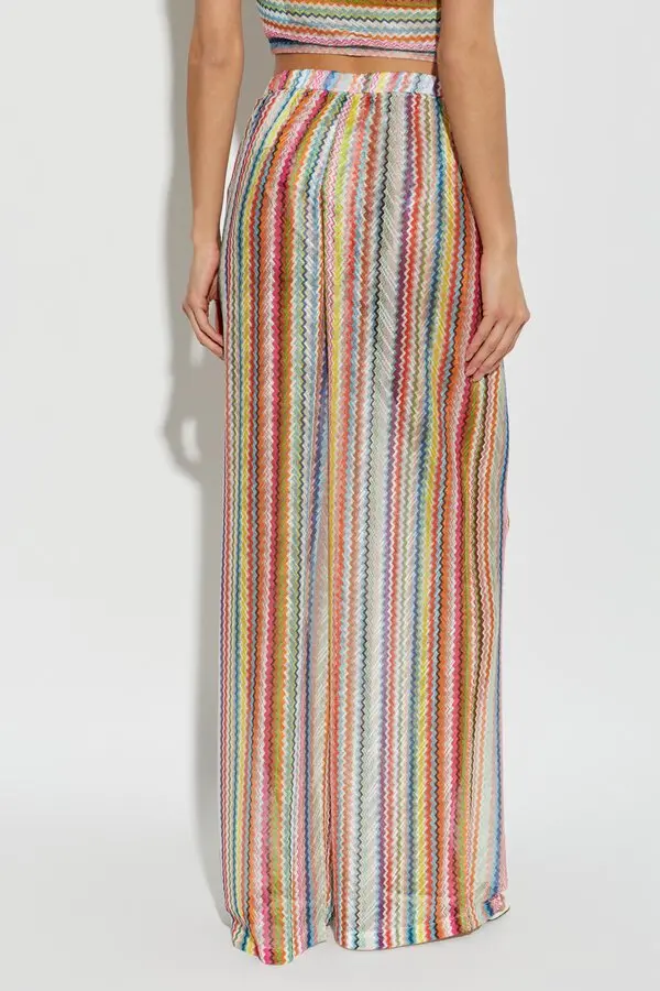 Missoni Chevron Stripe Wide-leg Trousers - Multicolour