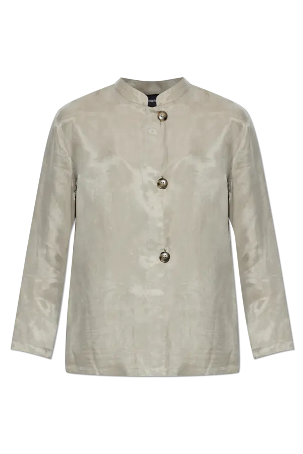 Emporio Armani Long-sleeved Shirt - Grey