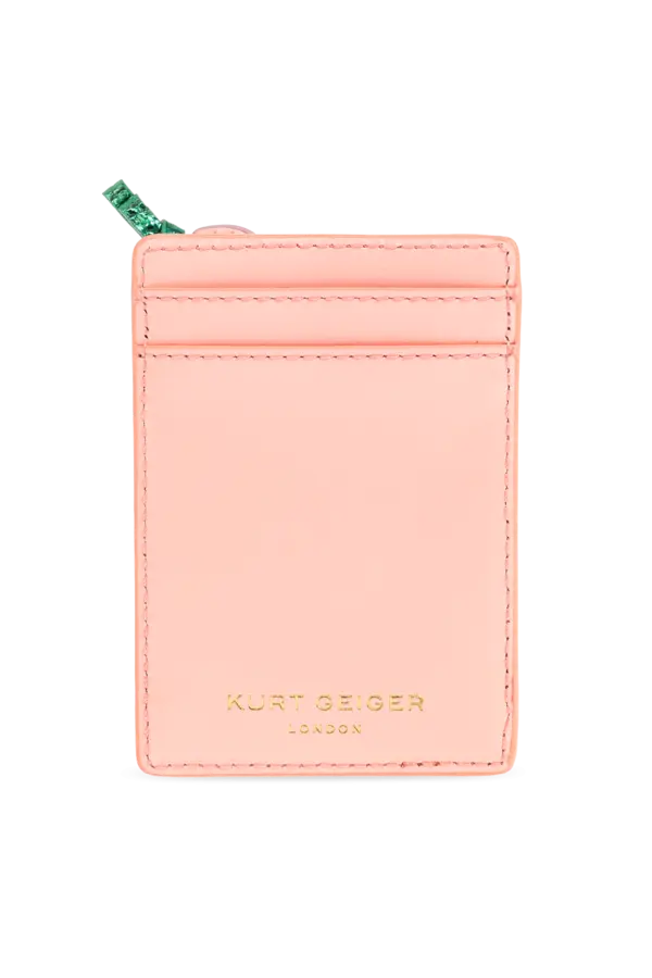 Kurt Geiger Leather Card Holder - Pink