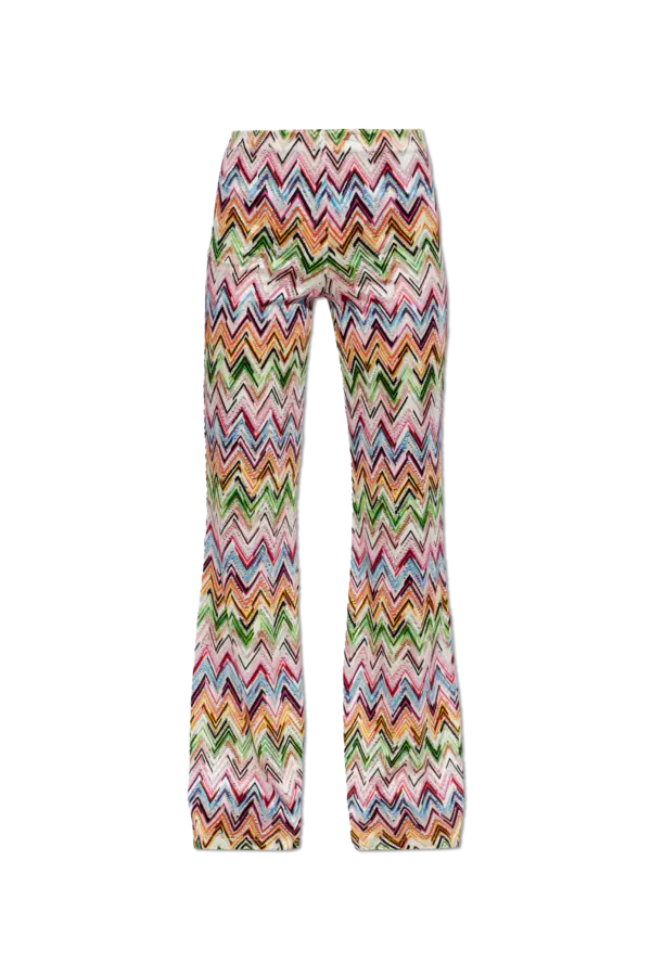 Missoni Wide-leg Chevron Trousers - Multicolour