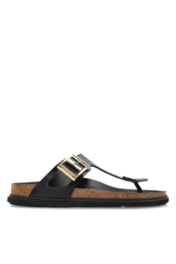 BIRKENSTOCK Gizeh Buckled Flip-flops - Black