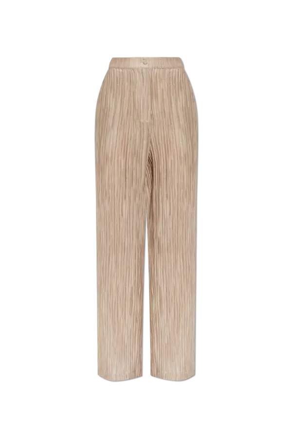 Emporio Armani Pleated Trousers - Beige