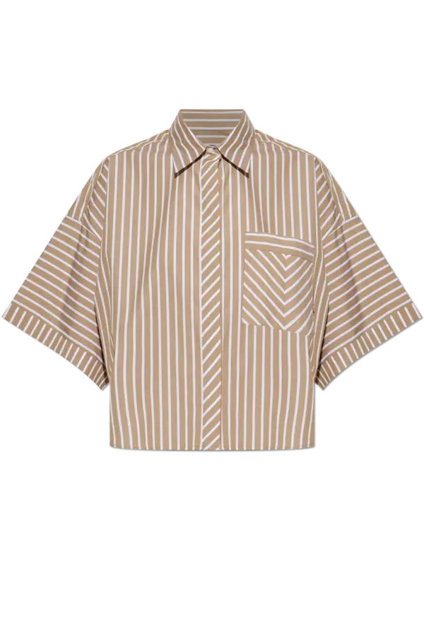 Rag & Bone Striped Cotton Shirt - Beige