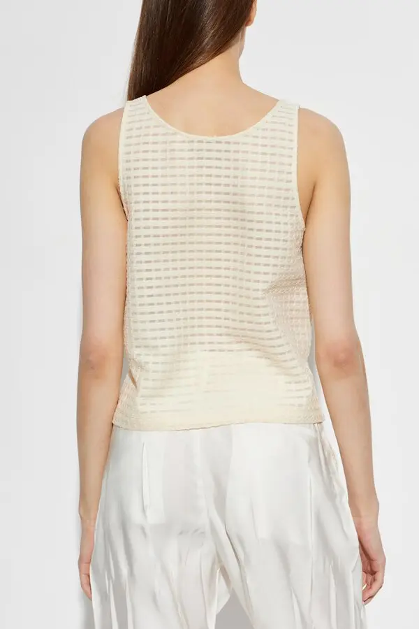 Emporio Armani Sleeveless Transparent Top