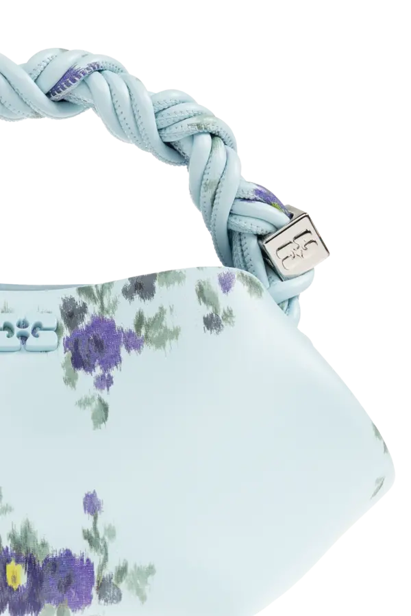 GANNI Floral Motif Handbag - Blue