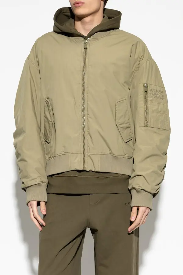 Balmain Bomber Jacket - Green