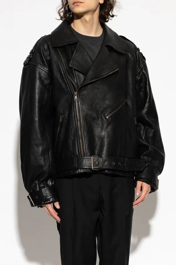 Balmain Leather Biker Jacket
