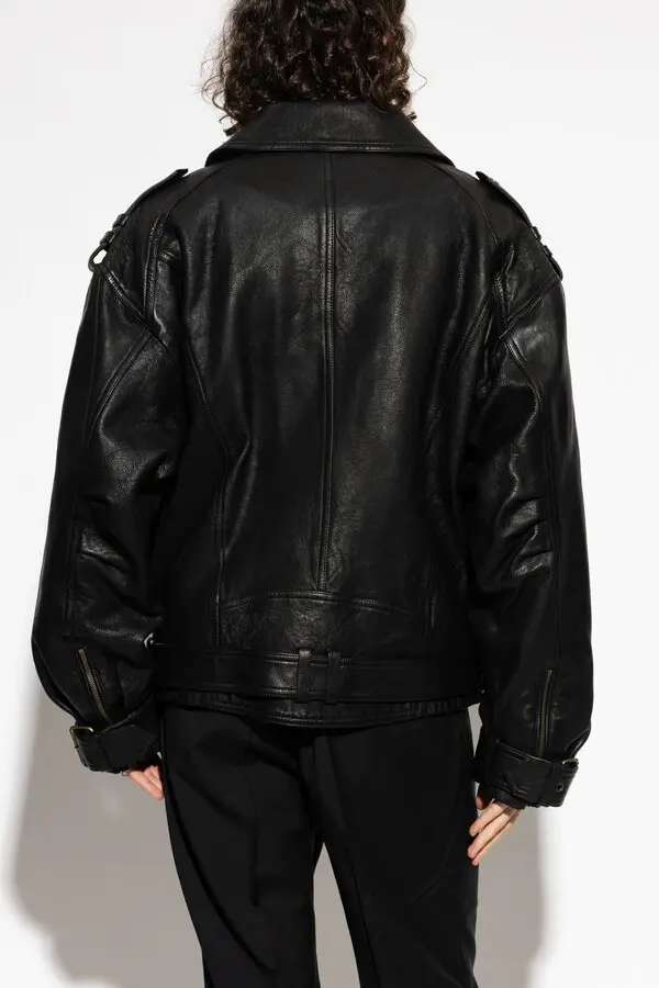 Balmain Leather Biker Jacket