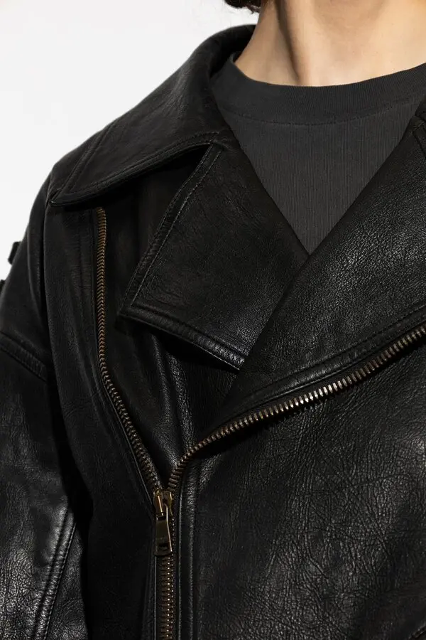 Balmain Leather Biker Jacket