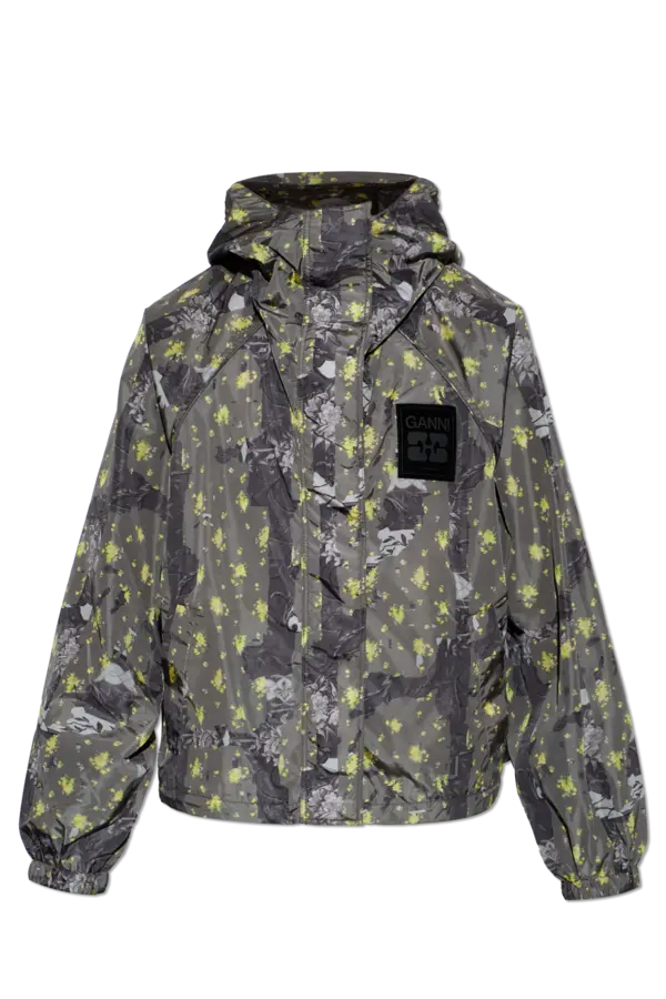 GANNI Hooded Jacket - Grey