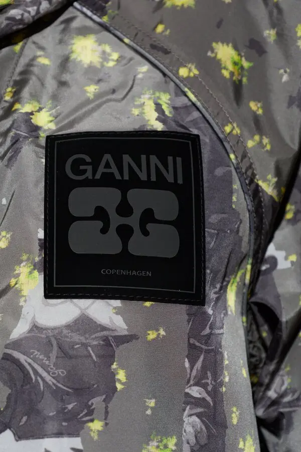GANNI Hooded Jacket - Grey