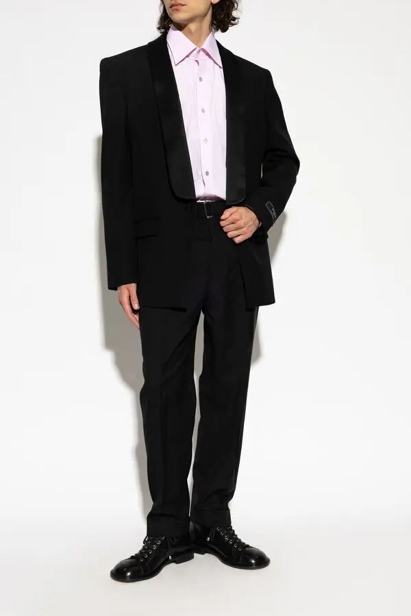 Balmain Wool Blazer With Single Vent