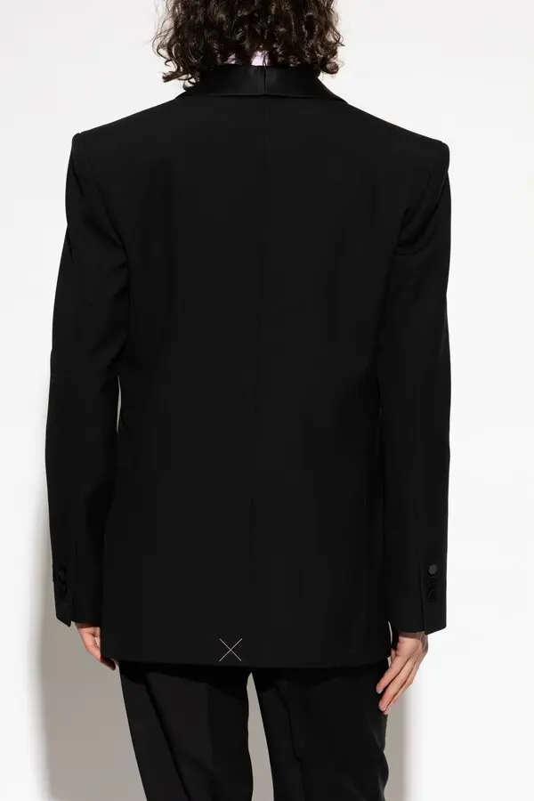 Balmain Wool Blazer With Single Vent