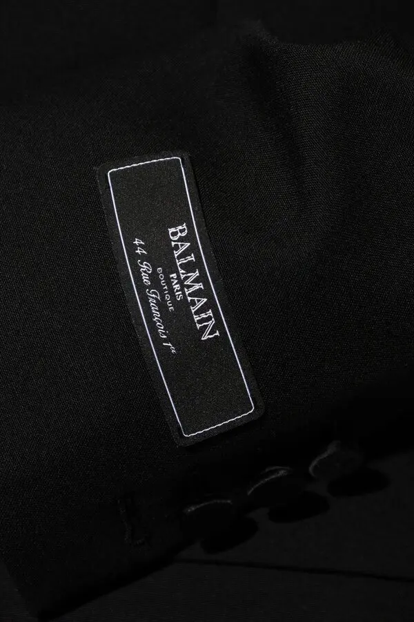 Balmain Wool Blazer With Single Vent