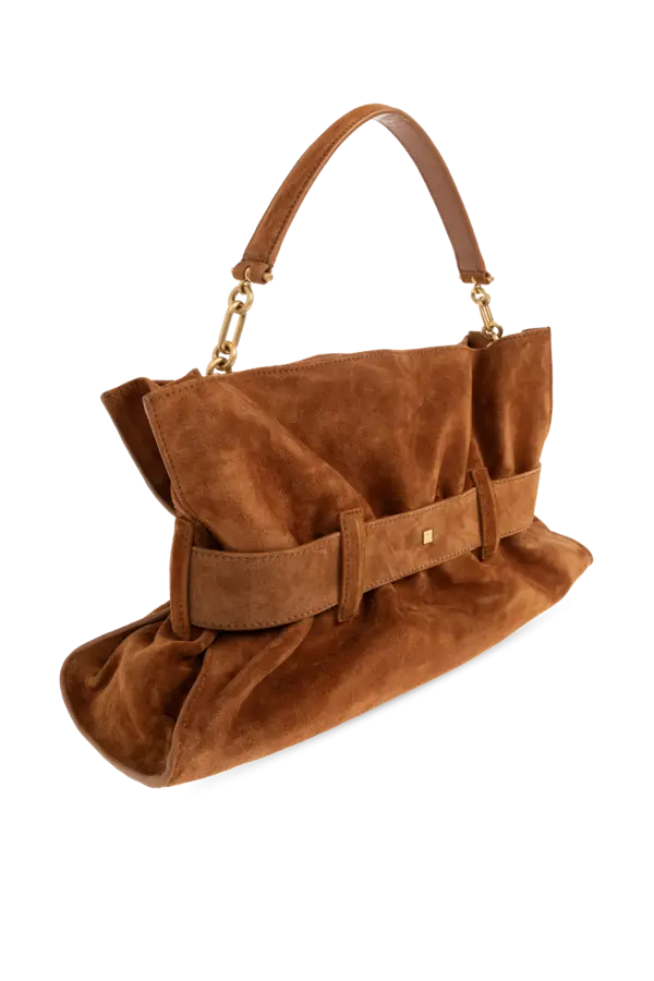 Balmain Anthem Medium Handbag - Brown