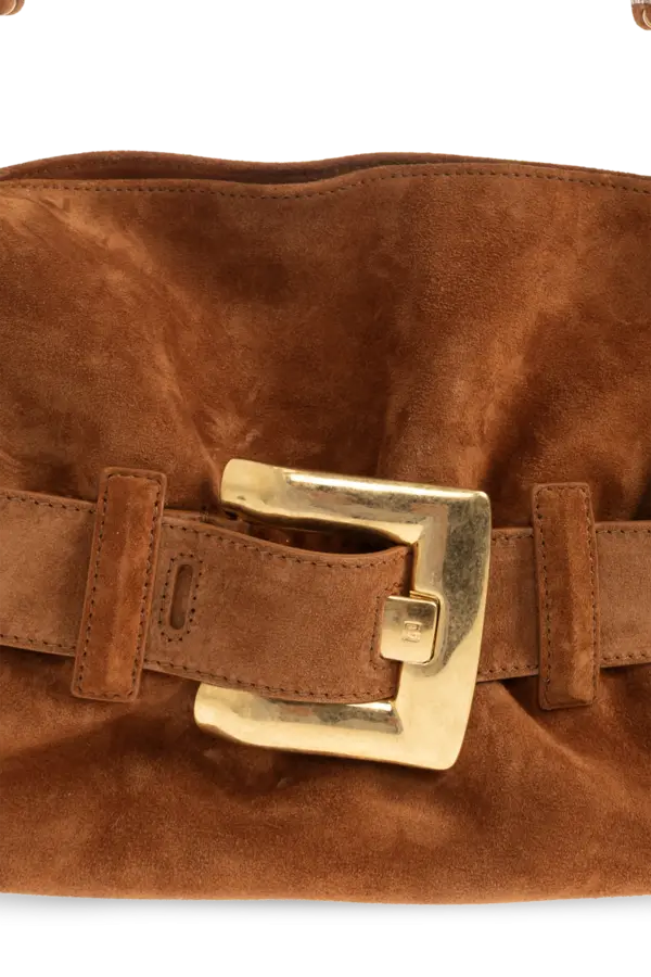 Balmain Anthem Medium Handbag - Brown