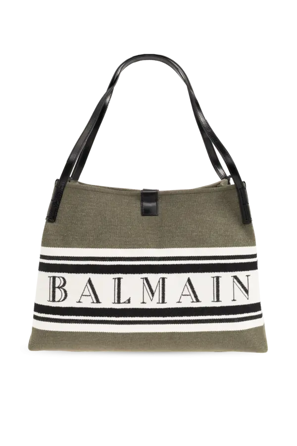 Balmain Release Medium Shopper Bag - Beige