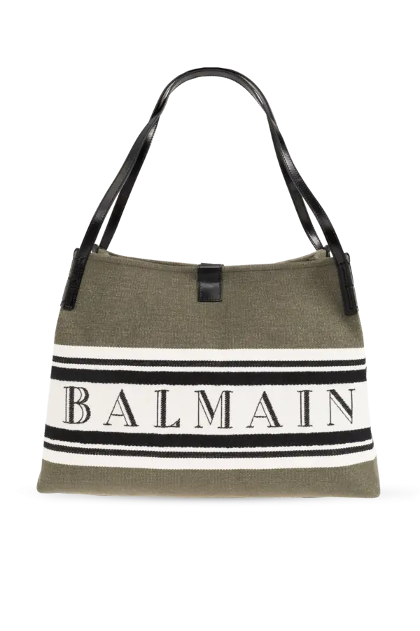 Balmain Release Medium Shopper Bag - Beige