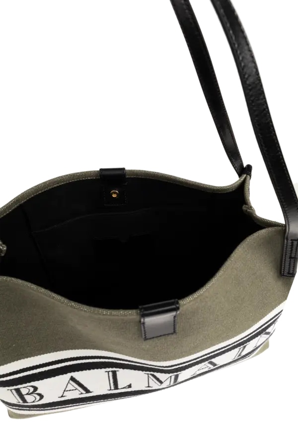 Balmain Release Medium Shopper Bag - Beige