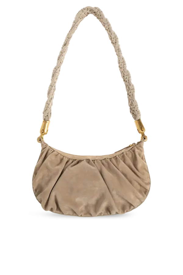 Balmain Ebane Shoulder Bag - Beige