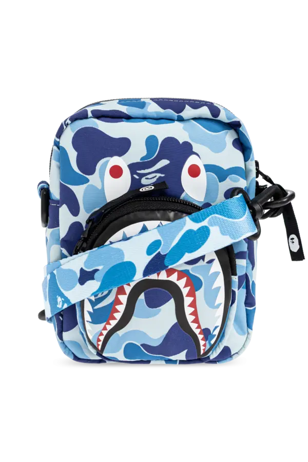 A BATHING APE Shoulder Bag With Print - Blue