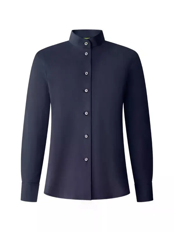 Shanghai Tang Silk Button Down Blouse