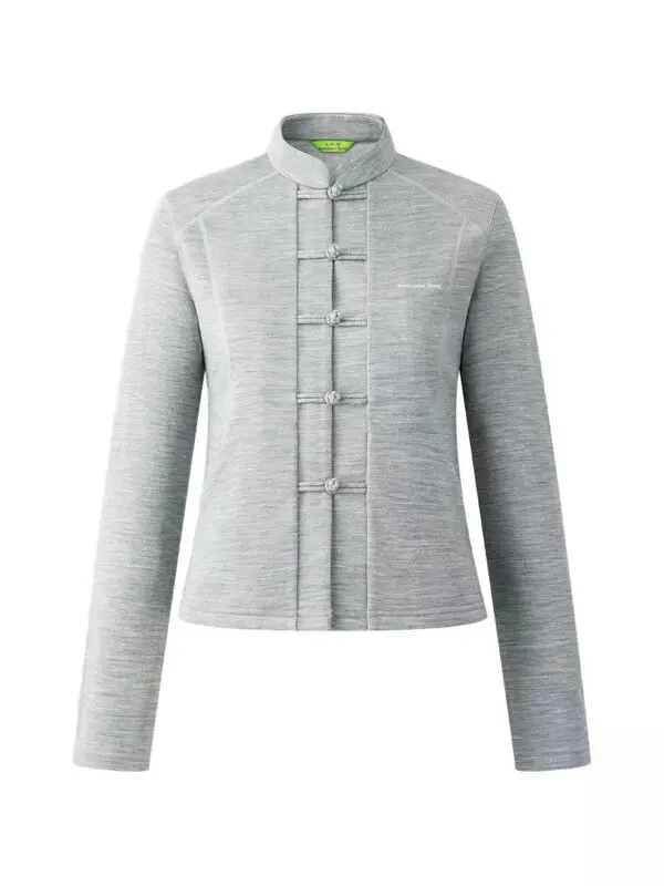 Shanghai Tang Knot Front Jacket - Grey