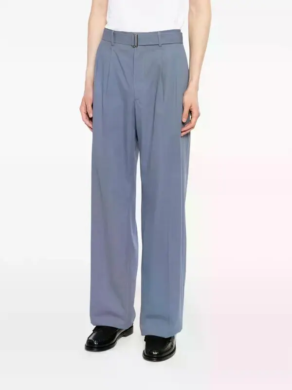 Tagliatore Belted Straight-leg Trousers