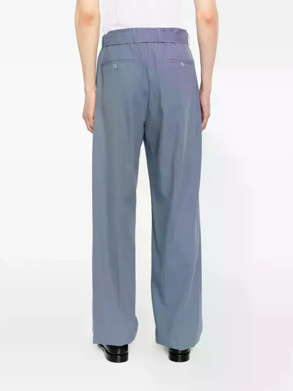 Tagliatore Belted Straight-leg Trousers