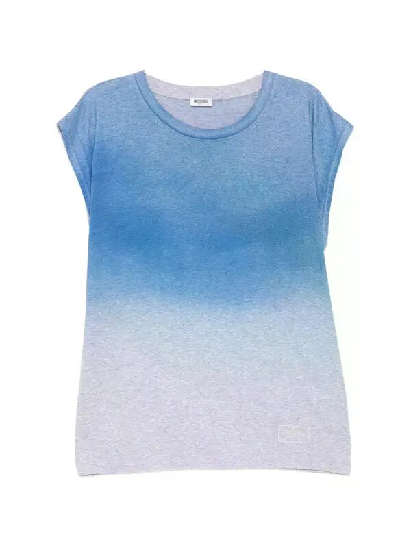 Moschino Ombré-effect Sleeveless T-shirt - Blue