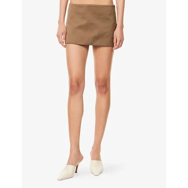 THE FRANKIE SHOP Hera Satin Mini Skirt