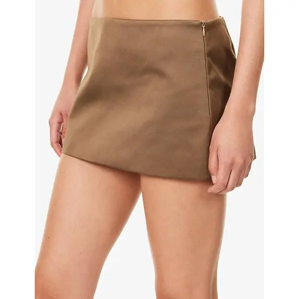THE FRANKIE SHOP Hera Satin Mini Skirt