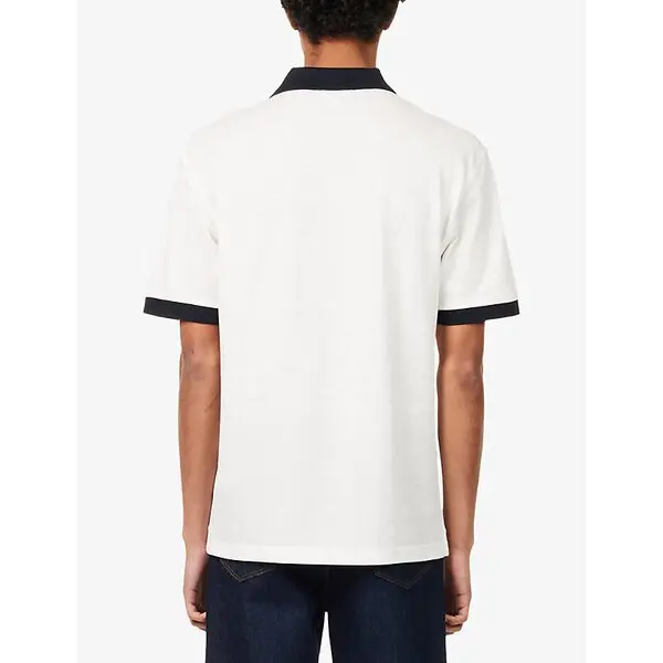 Fred Perry X Meyba Monogram-print Cotton Polo Shirt - Ecru