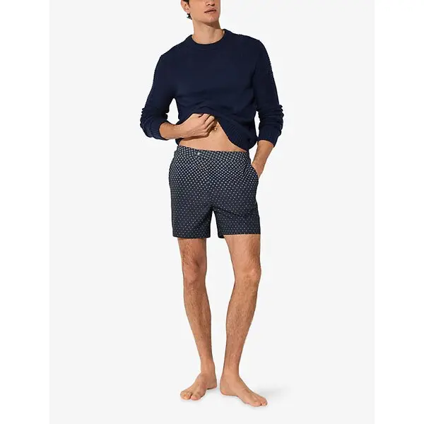 REISS Geo-print Swim Shorts