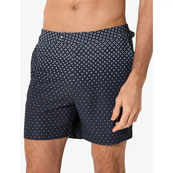 REISS Geo-print Swim Shorts