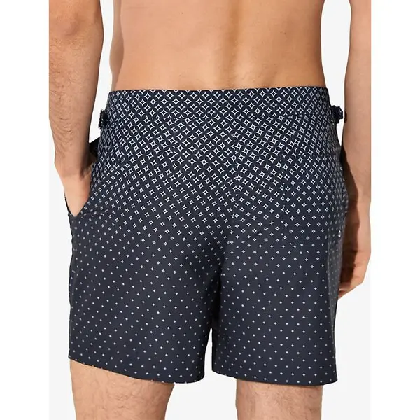 REISS Geo-print Swim Shorts