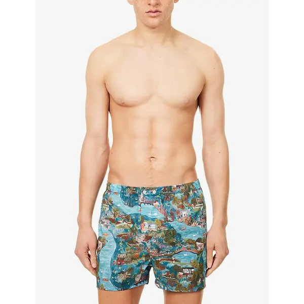 Derek Rose Ledbury Classic-fit Cotton Boxer Shorts - Multi-coloured