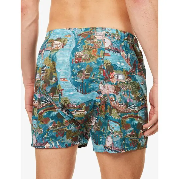 Derek Rose Ledbury Classic-fit Cotton Boxer Shorts - Multi-coloured