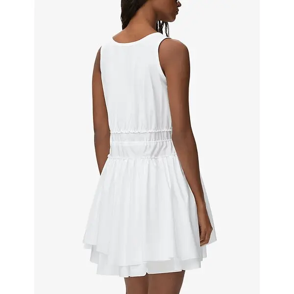 Loewe X Paula's Ibiza Drawstring-waist Layered Mini Dress - White